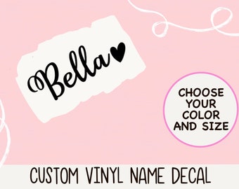 Script Vinyl Name Decal Name Sticker Planner Stickers Custom Vinyl Name ...