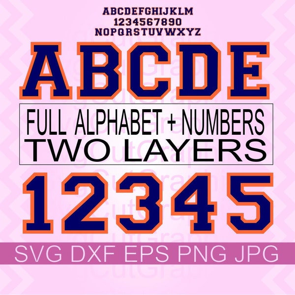 Layered Fonts Svg - Etsy