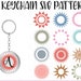Keychain SVG Files Split Patterns, Cricut Svg Keychain, Dxf Silhouette ...