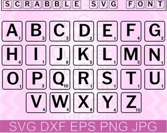 SCRABBLE SVG Scrabble TILES Svg Scrabble Font Svg Spanish - Etsy