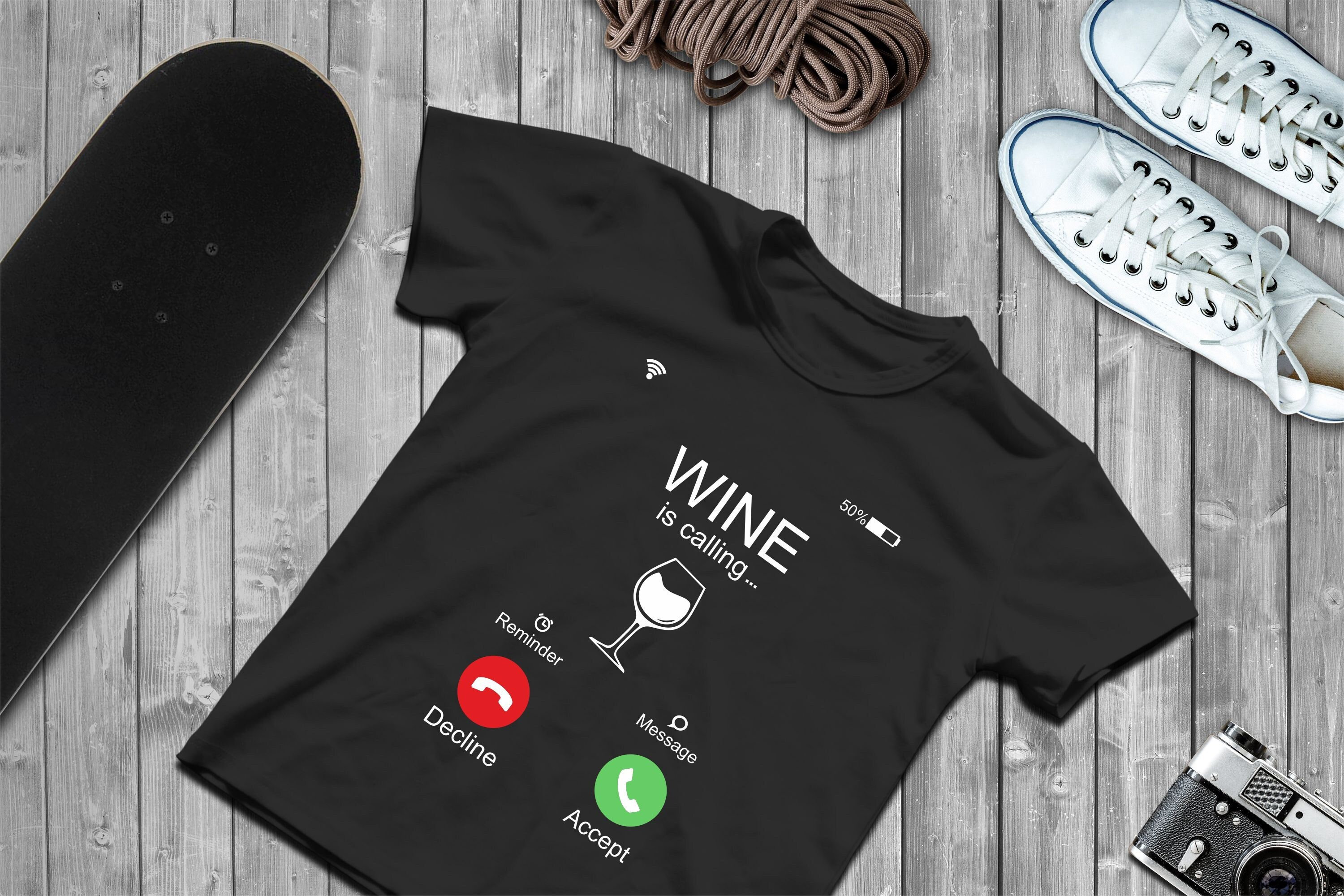 Incoming Call SVG, Wine is Calling, SVG Files for Cricut & Silhouette ...
