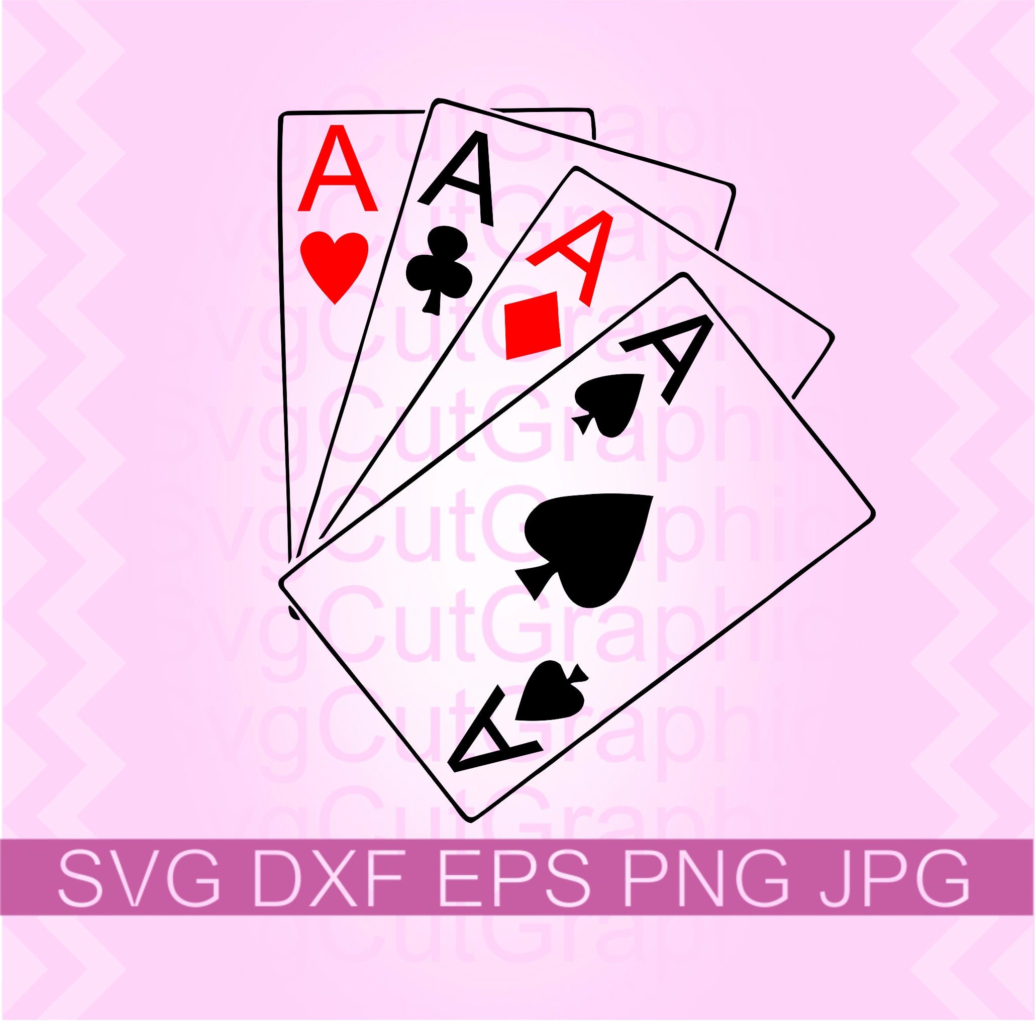 Four Aces SVG File Svg Poker Aces Svg Cards SVG Cut File - Etsy Canada