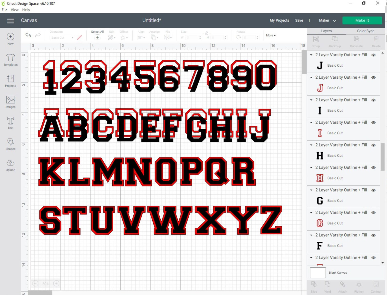 Varsity Layered Font Svg Files Sports Layered Font Svg | Etsy