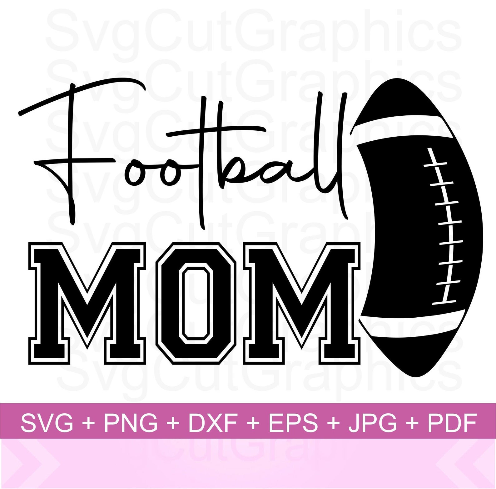 Football Mom SVG Cut File Football Mom Svg Football Mom | Etsy