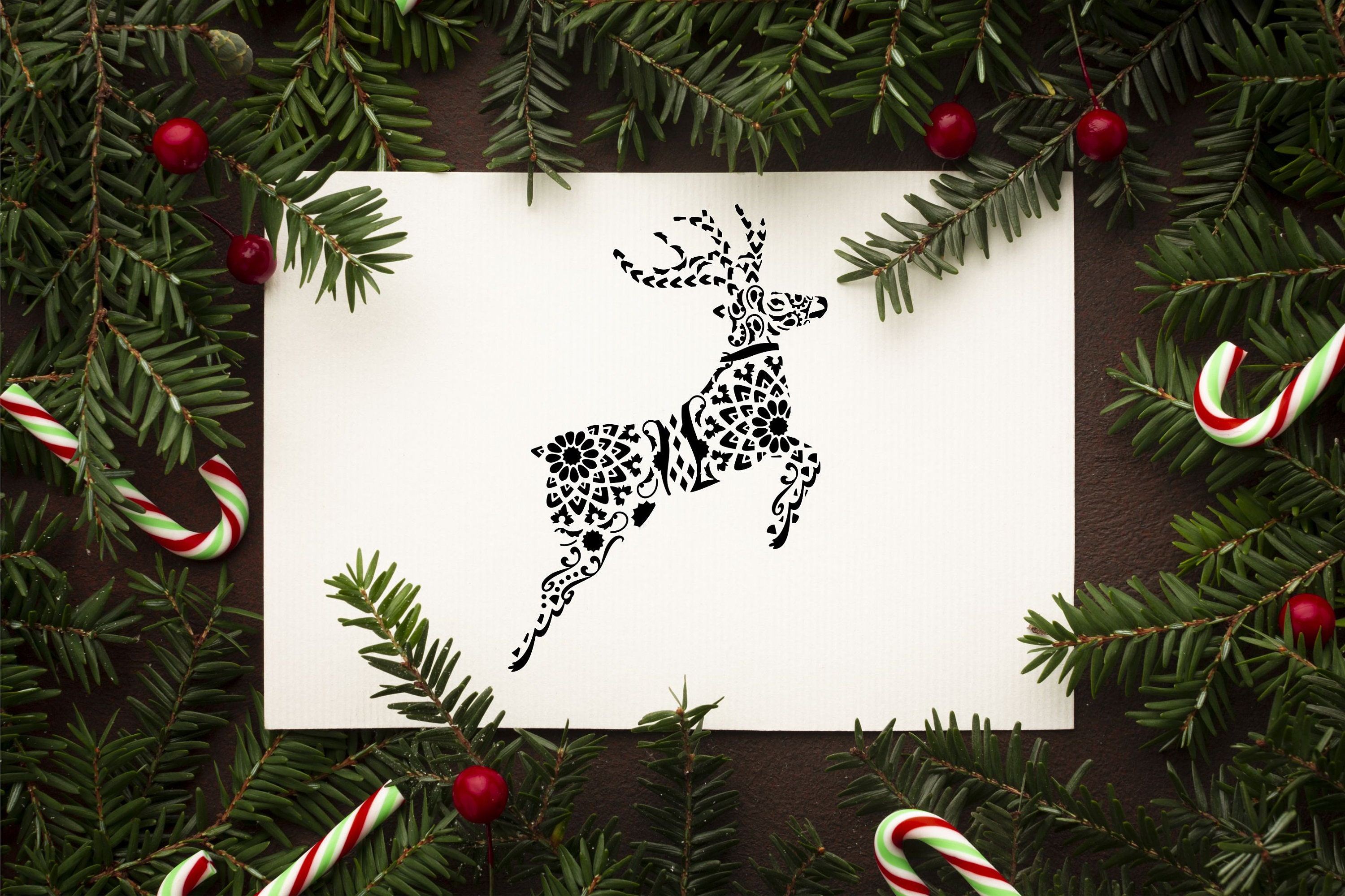 Deer Mandala SVG Files Cricut Svg Cut Files Silhouette DXF | Etsy