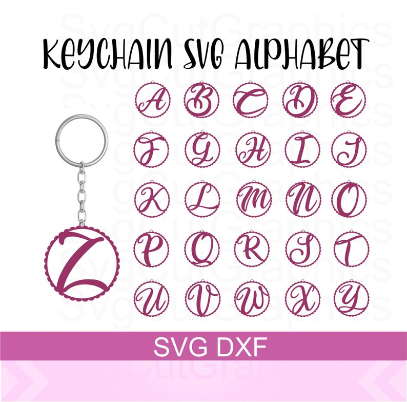 Keychain SVG DXF PNG Bundle Keychain Template Svg Files Svg - Etsy