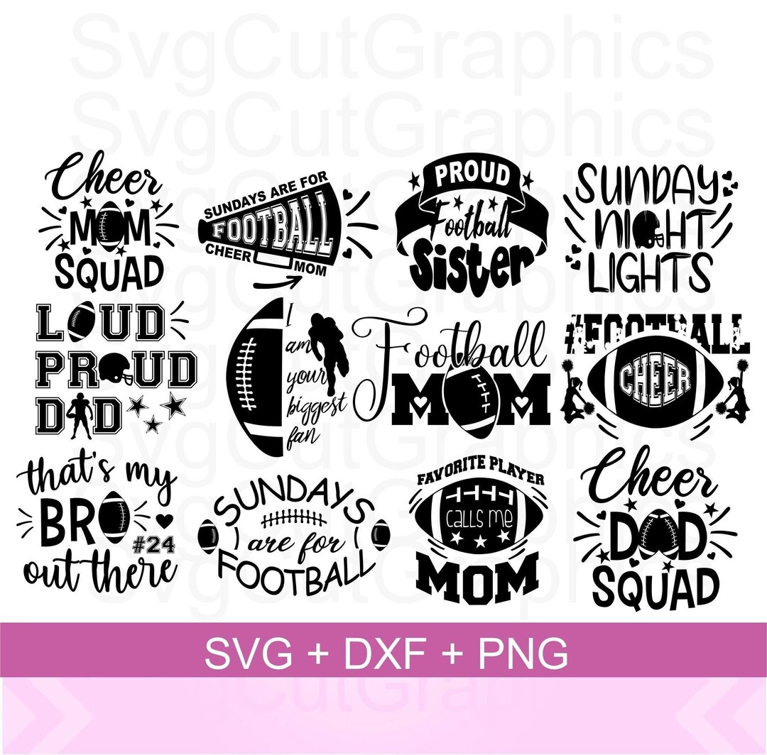 Football Family SVG Bundle, Football Svg, Football Mom Shirt Svg ...