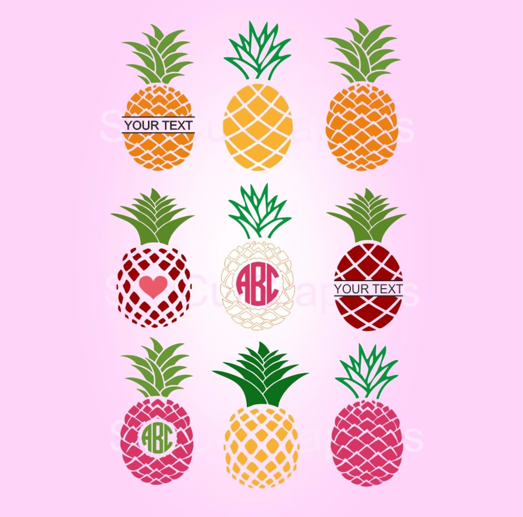 Ananas SVG-Dateien für Cricut, Silhouette (Digitaler Download) - Etsy.de