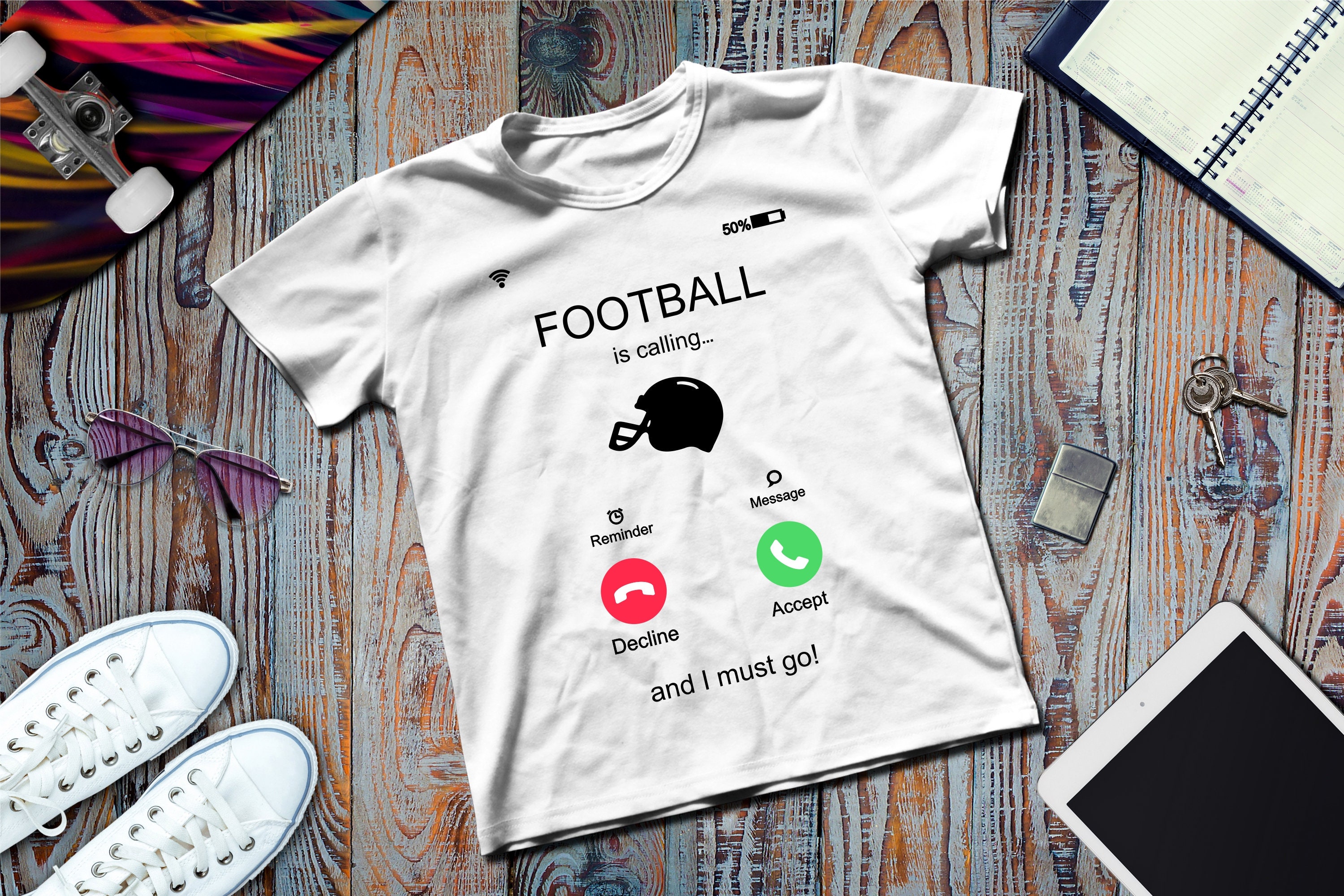 Incoming Call Football SVG Call Screen Svg Files for Cricut & - Etsy
