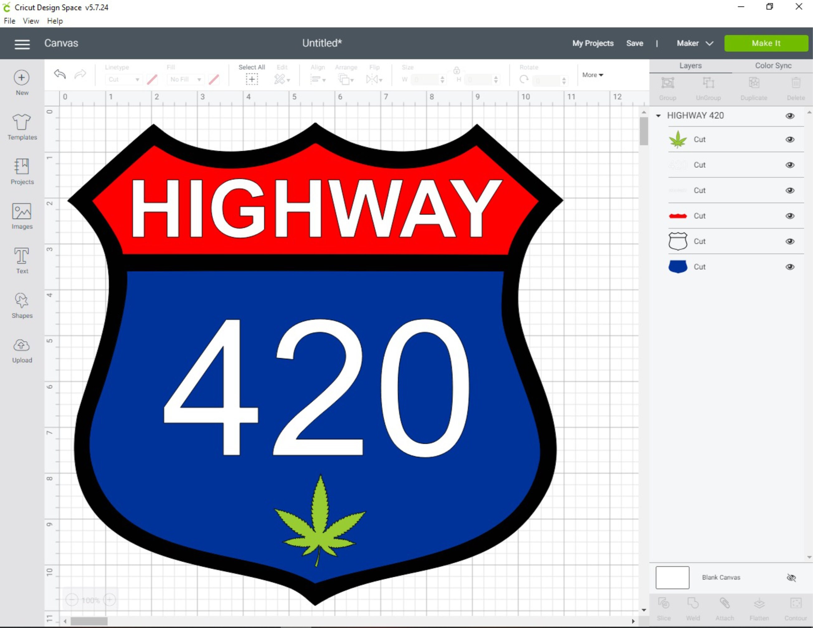 Highway 420 Svg File Cannabis Highway 420 Svg Sign Printable | Etsy