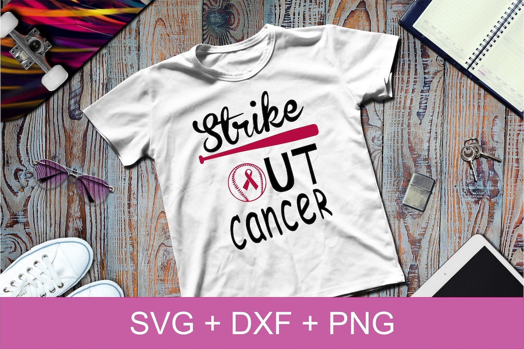 Strike Out Cancer SVG Cut Files, Silhouette Svg Files, Cricut Svg Files ...