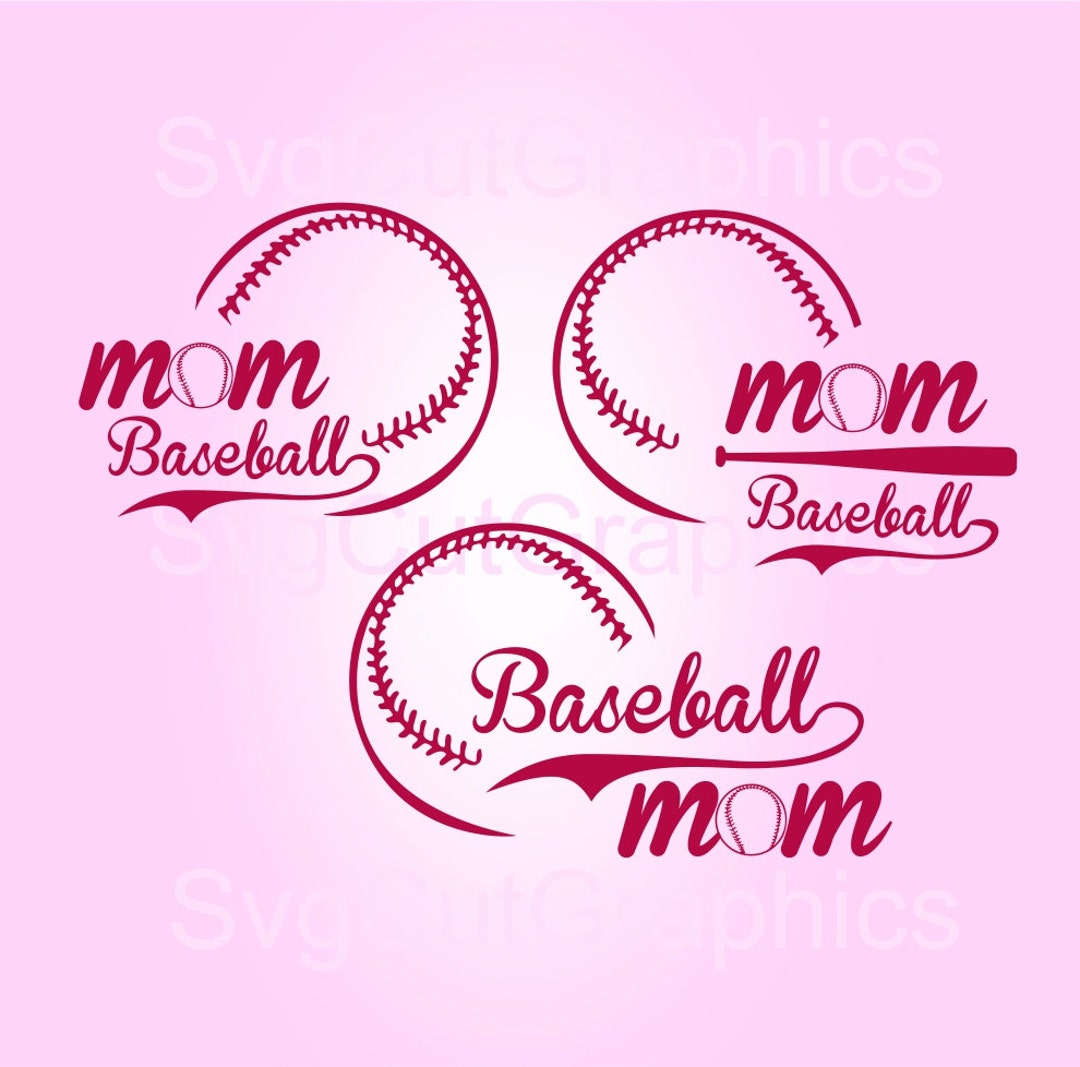 SVG Files Baseball Mom, SVG Files for Cricut and Silhouette and Other ...