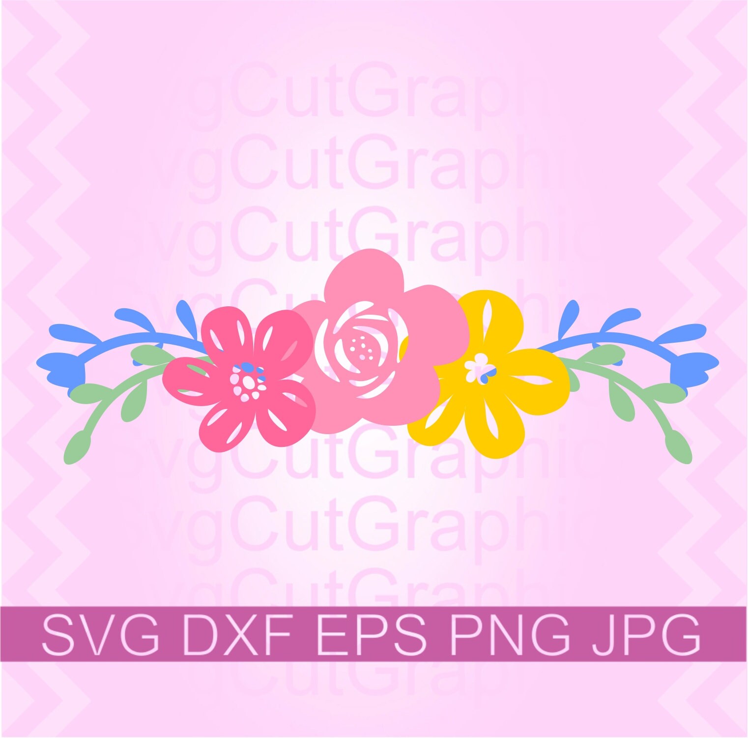 Flower Svg Floral Svg Files Flower Svg Files for Cricut and - Etsy