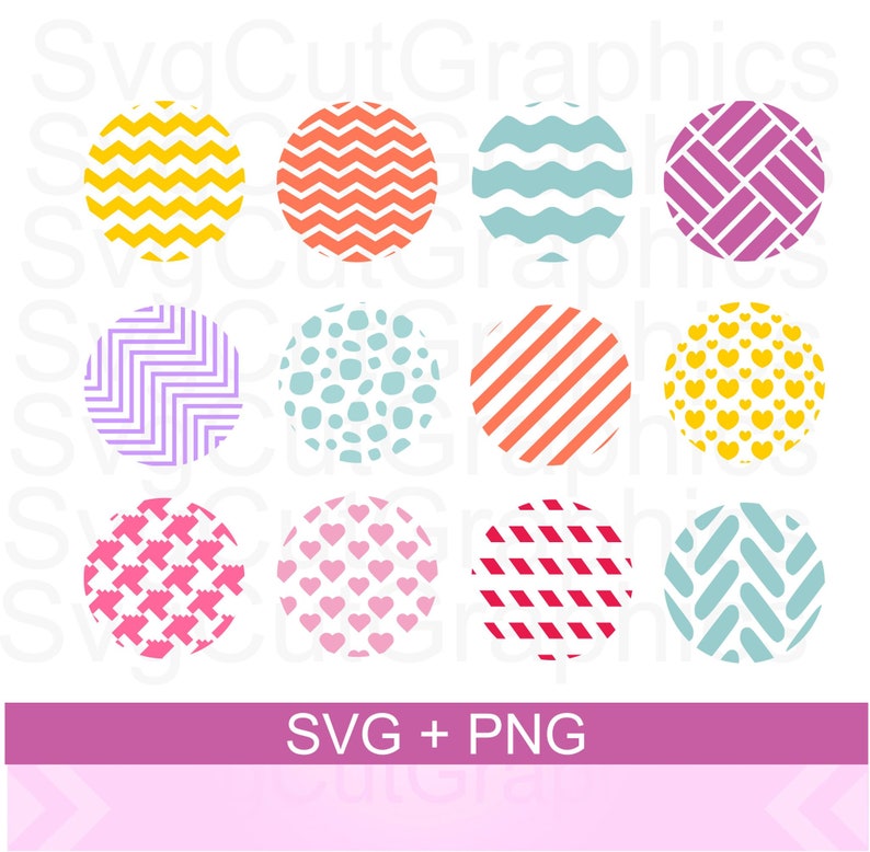 Round Patterns Keychain SVG Files Cricut Svg Keychain - Etsy