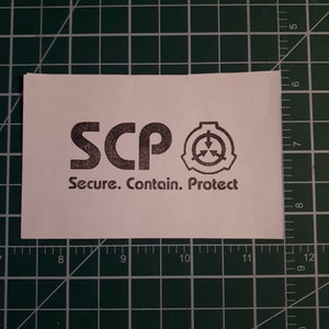 SCP Foundation Logo - 1 X 2 Inch - Etsy