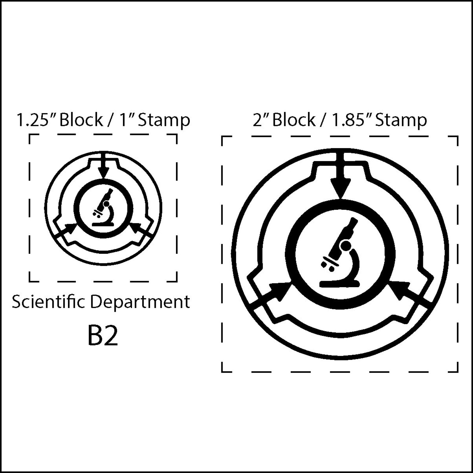 Scientific Department Stamp - Etsy