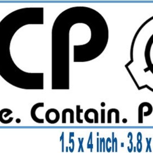 SCP Foundation Logo - 1 X 2 Inch - Etsy