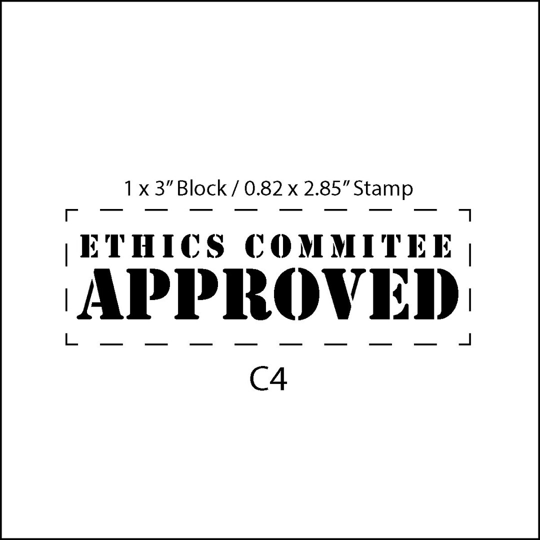 Ethics Committee Approved Stamp - Etsy