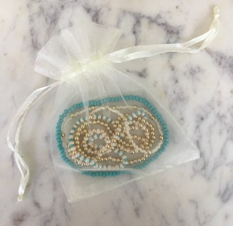 Beachy Boho Five Bracelets Bracelet Stack Turquoise Gold Pearl Shell Sea Glass Beach Minimalist ...