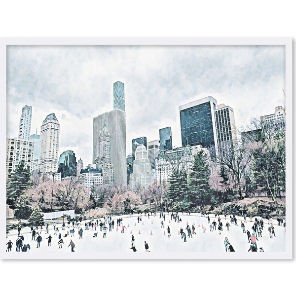 Central Park Winter - Etsy
