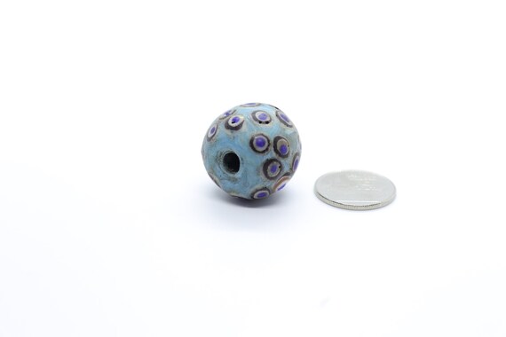 Glass Craft Supplies & Tools 2 Glass Eye Beads Four Layer Stratified ...
