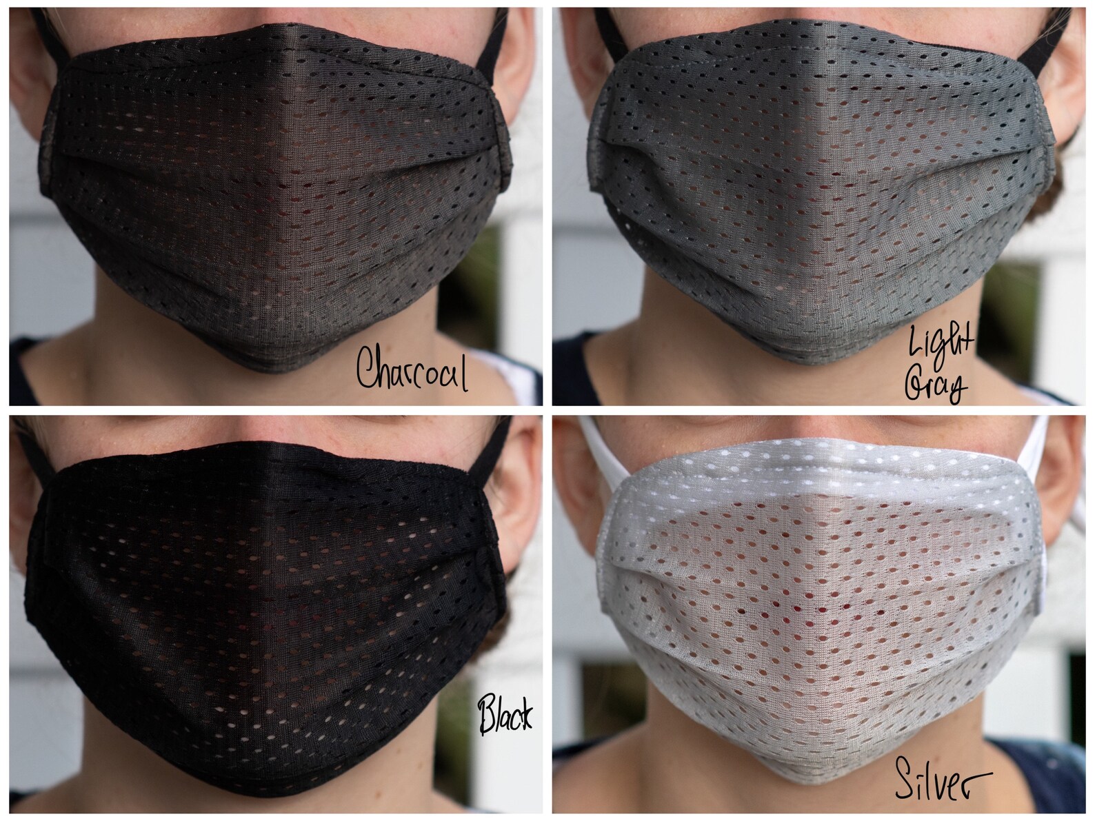 Sheer Mesh One Layer Sports Face Mask | Nose Wire | Child to Adult ...