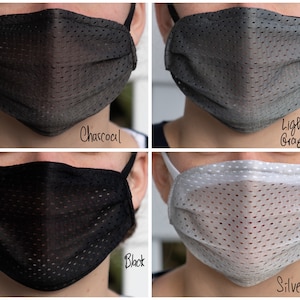 Sheer Mesh One Layer Sports Face Mask | Nose Wire | Child to Adult ...