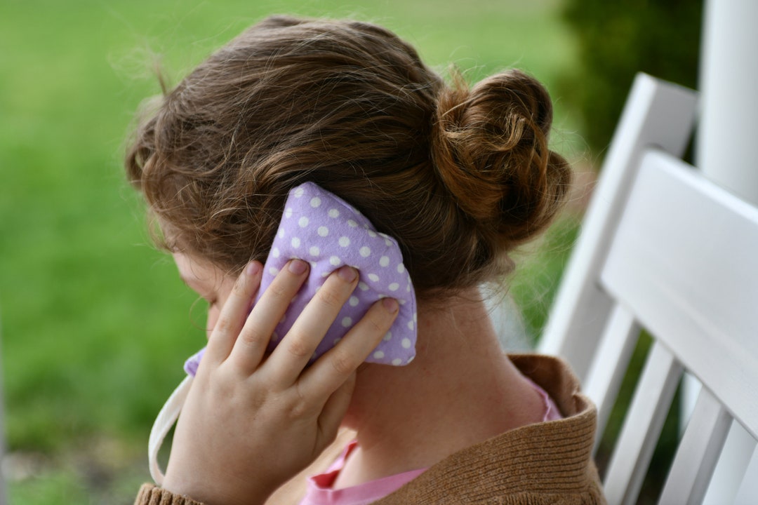 Soft Flannel Ear, Jaw, Facial Rice Heating & Cooling Bag | Cotton Cover ...