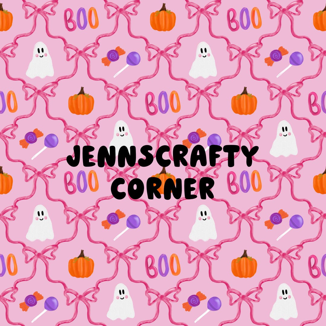Coquette Halloween Seamless Pattern Digital Design Download, Bows ...