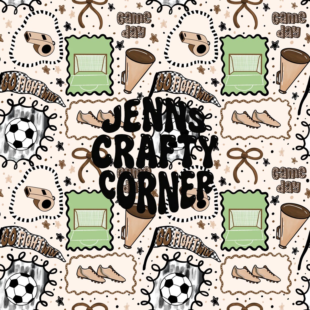 Neutral Patchwork Soccer Pattern: Seamless Sports Design (digital ...