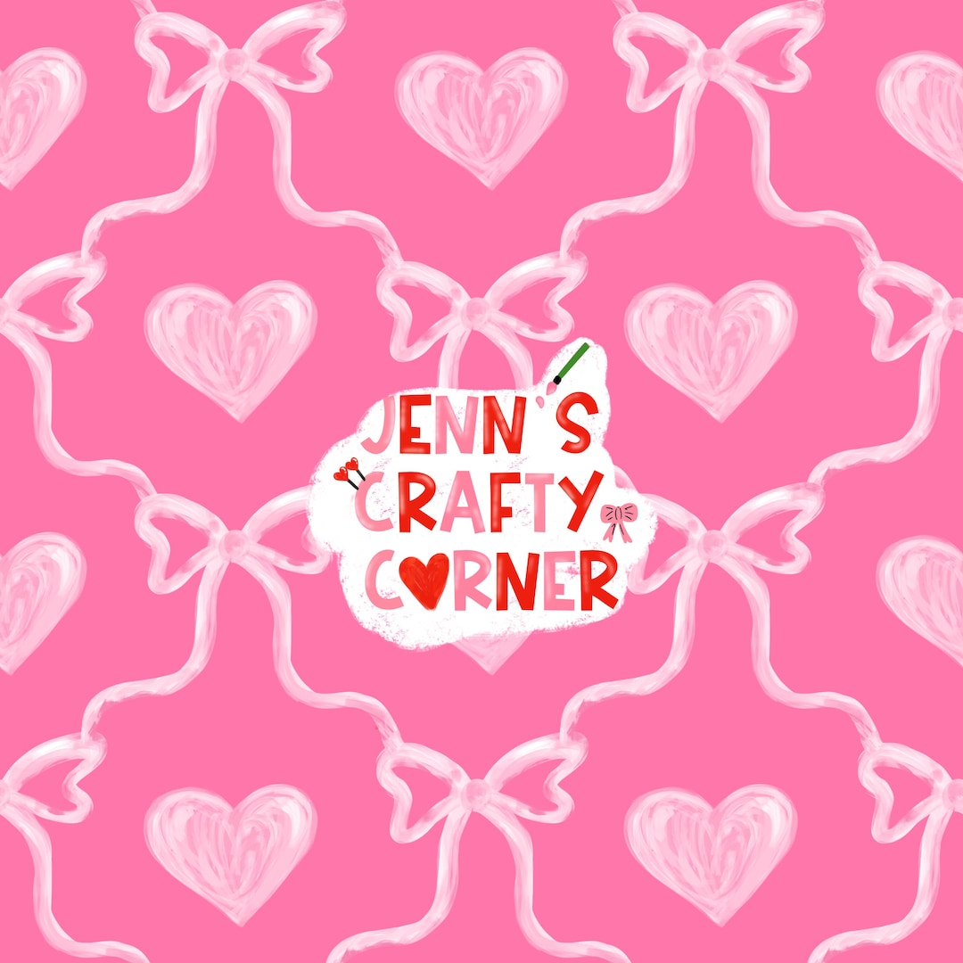Valentine Pink Hearts and Bows Seamless Repeating Pattern, Coquette ...