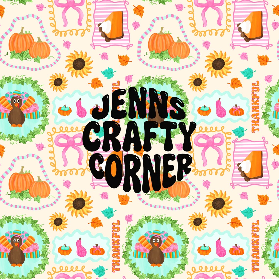 Trendy Colorful Fall/thanksgiving Frames Seamless File , November ...