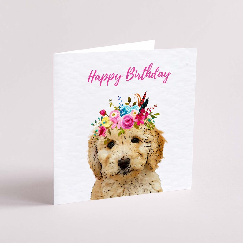 Cockapoo Birthday Card Cockapoo Greeting Card Gift - Etsy