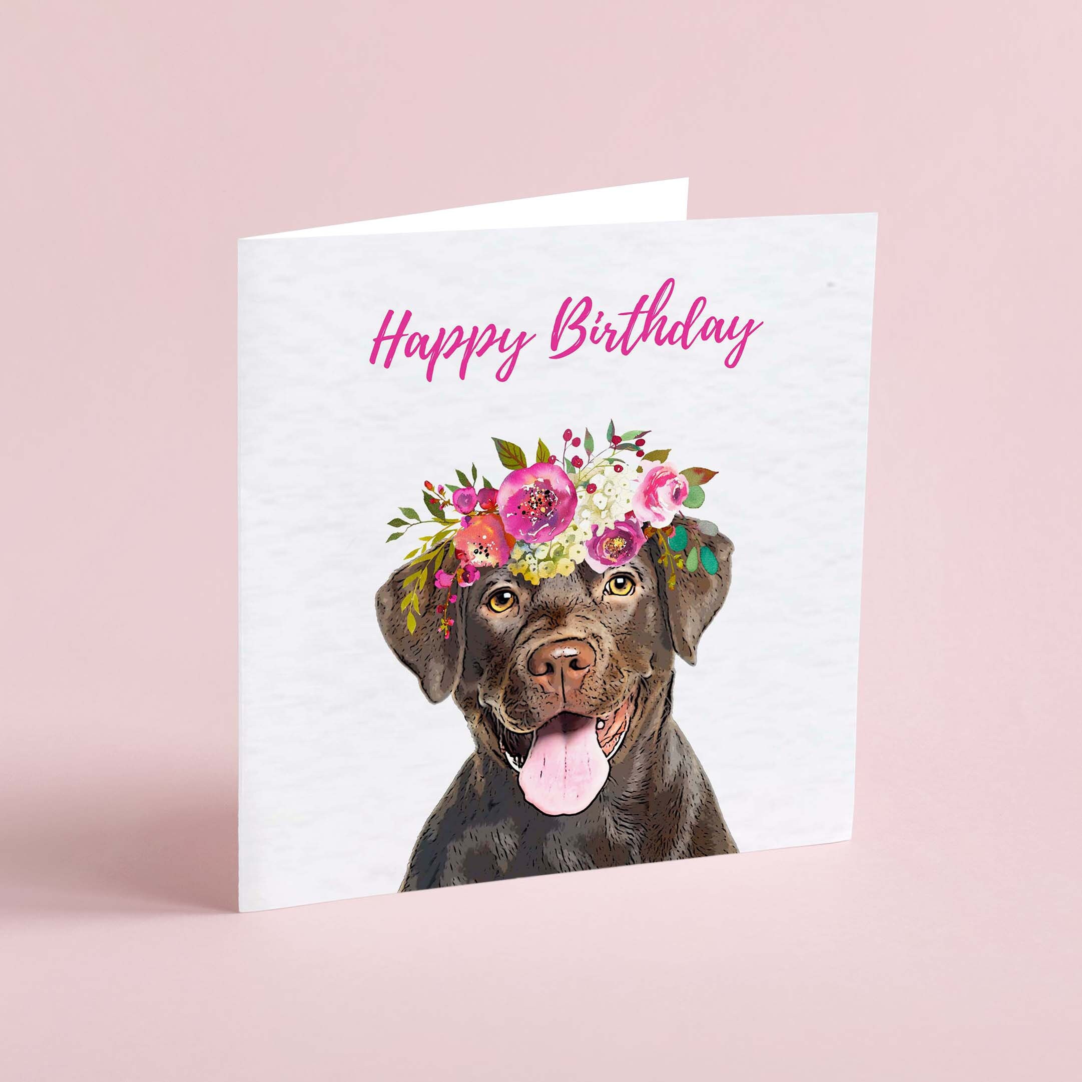 Chocolate Labrador Birthday Card Cute Dog Greeting Card - Etsy