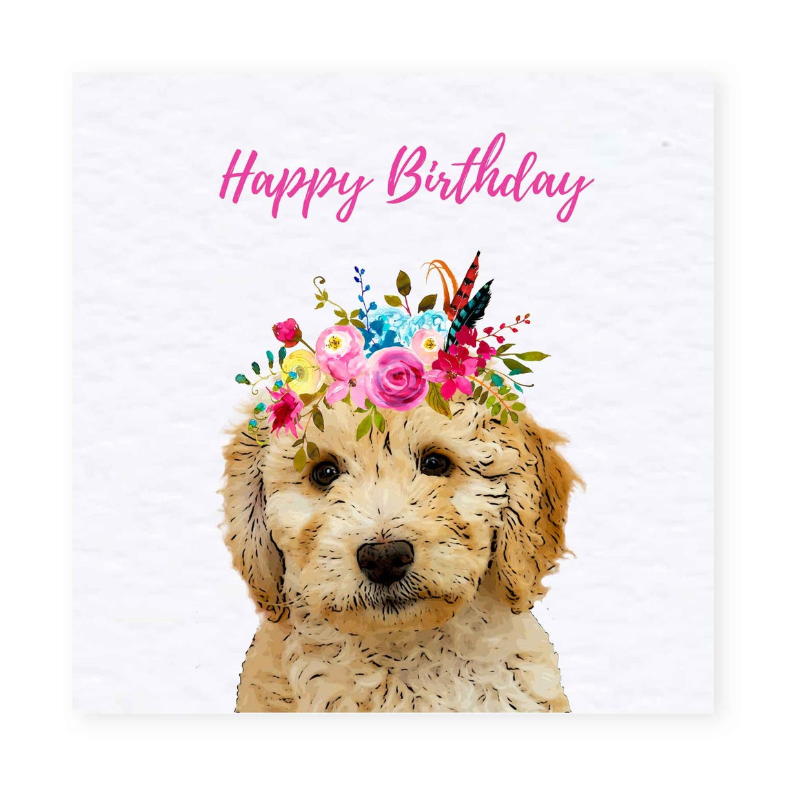 Cockapoo Birthday Card Cockapoo Greeting Card Gift - Etsy