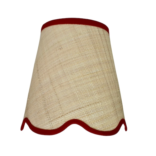 Scalloped White Linen Sconce Shade With Your Choice of Trim - Etsy