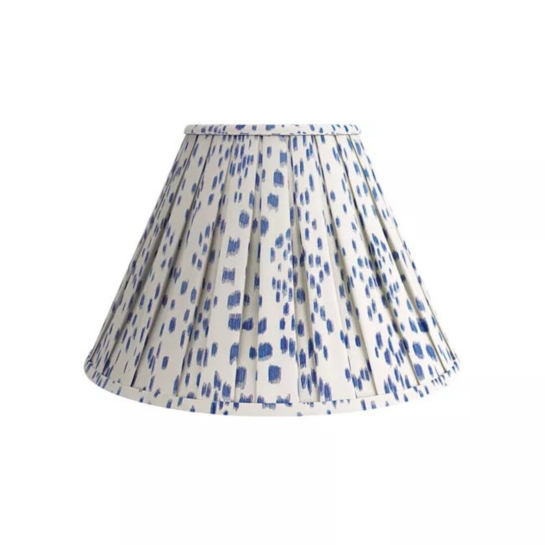 Blue Les Touches -box Pleated Lampshade- Lamp Shade-animal Pleated ...