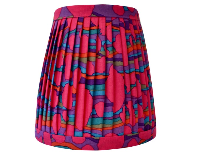 Pleated Lampshade-multi Color Lamp Shade Floral Pleated - Etsy