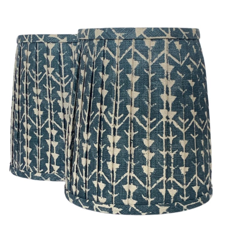 Blue Lamp Shade - Etsy