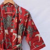 Goth Kimono Robe With Extra Long Sleeves | Red Robe | Gothic Style Robe ...