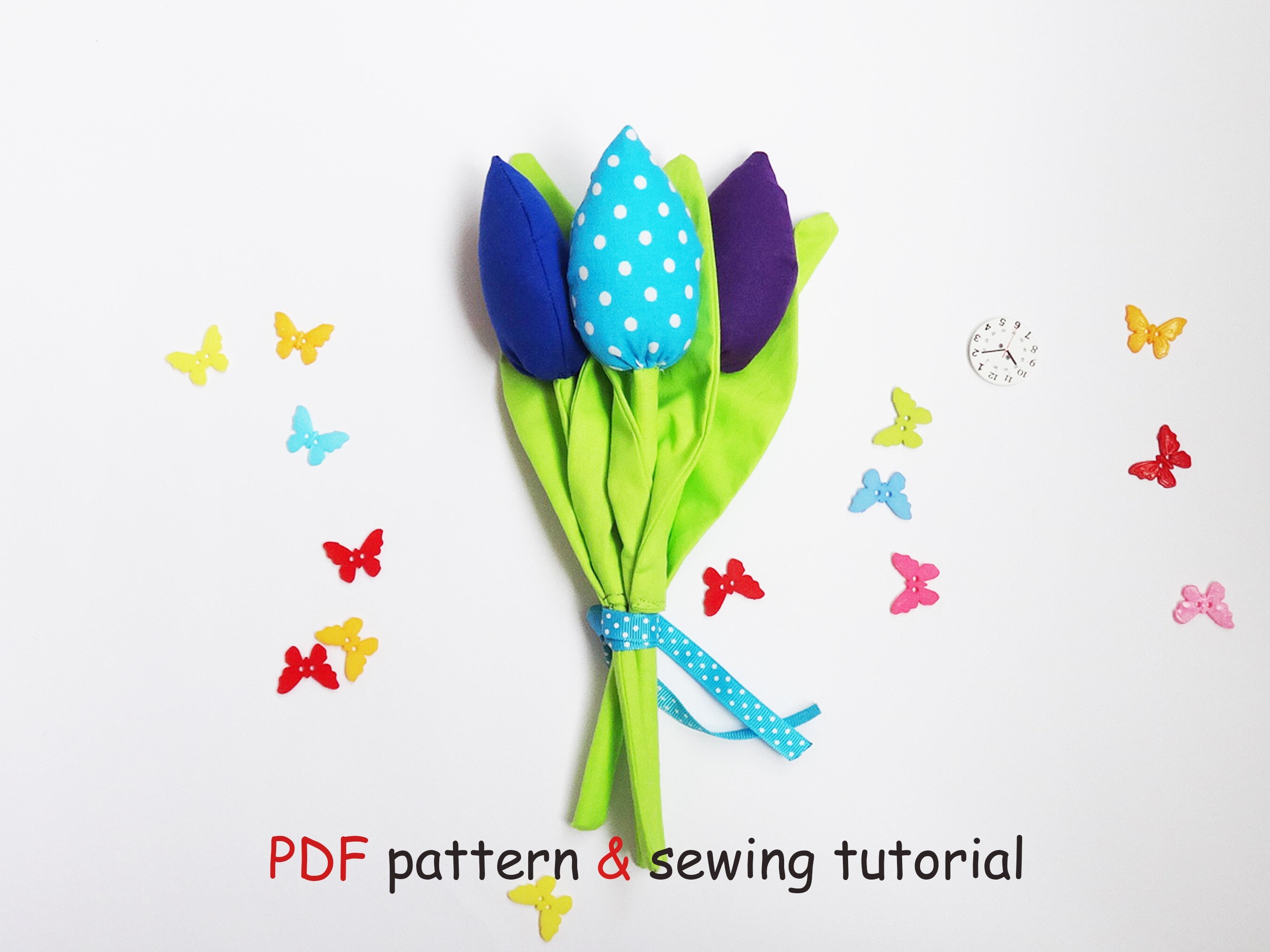 DIY Tulip Sewing Template - Etsy