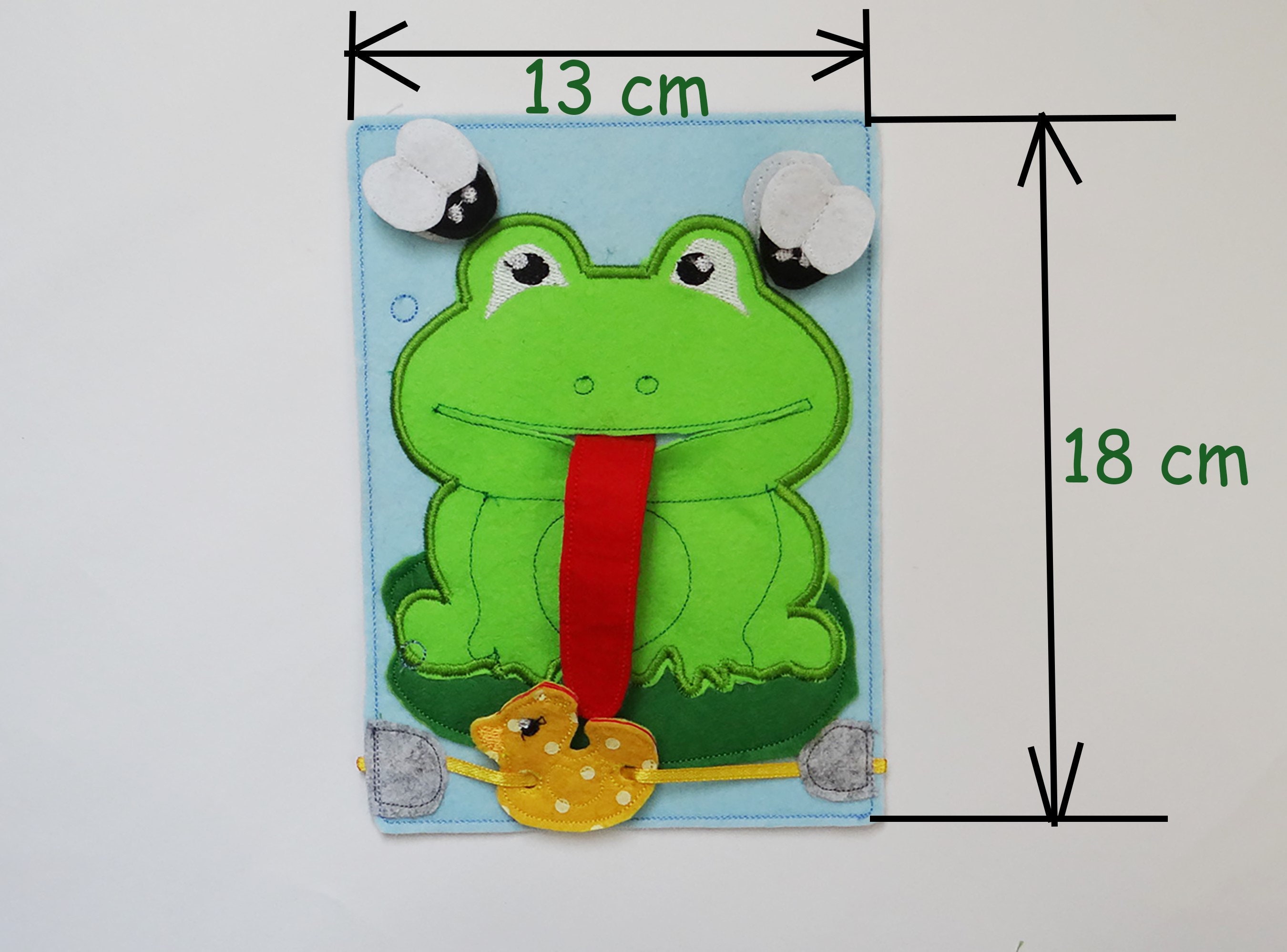 Frog Quiet Book Page: ITH Machine Embroidery Design (5x7 Hoop) (PDF ...