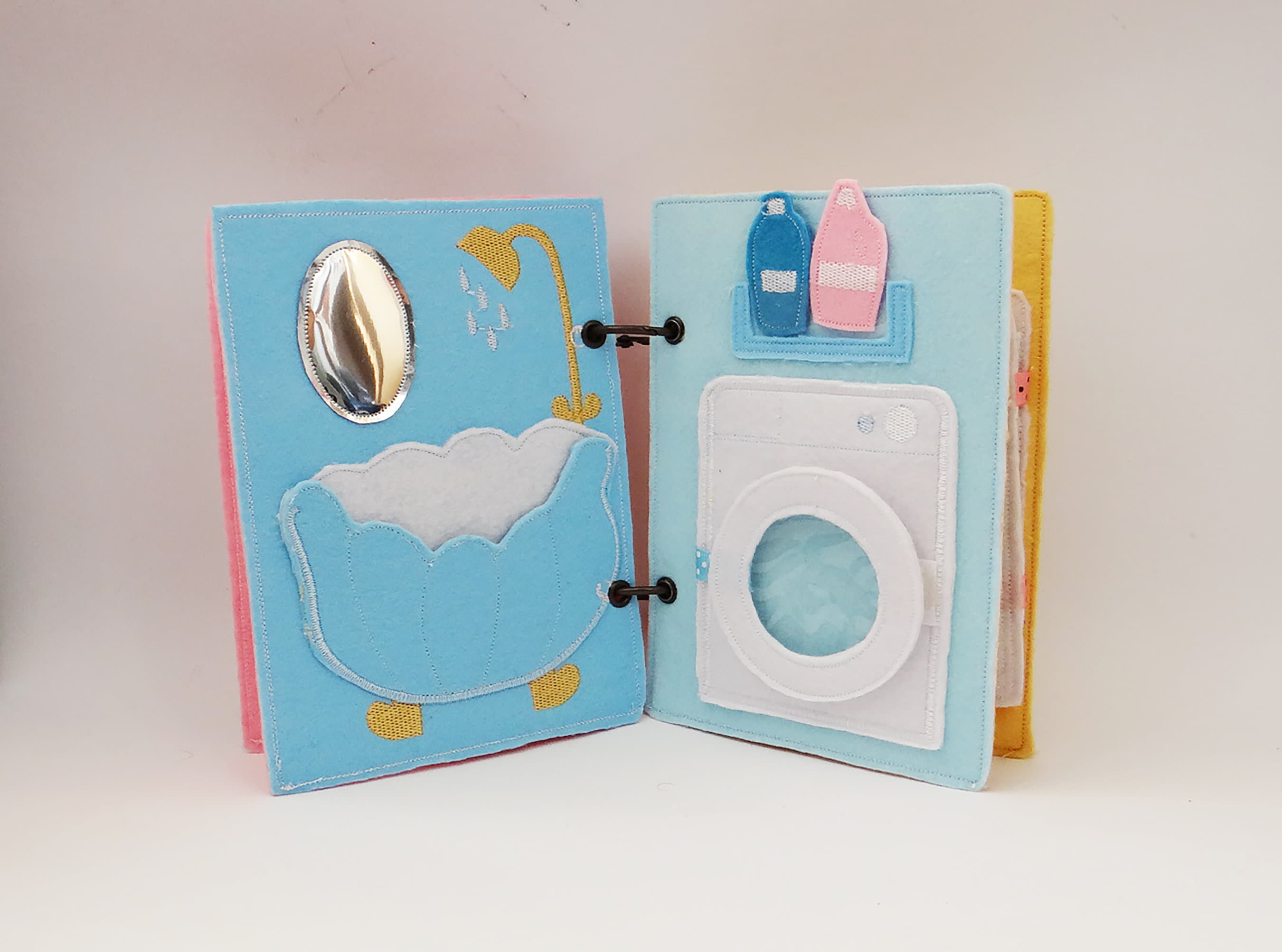 Dollhouse Quiet Book Machine Embroidery Design: 7 Pages, 5x7 Hoop ...