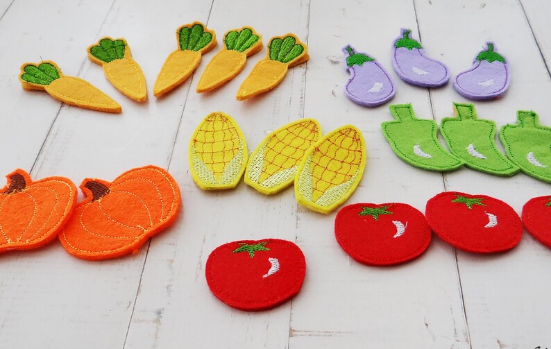 ITH Vegetables Machine Embroidery Design, Felt Veggies With Tutorial ...