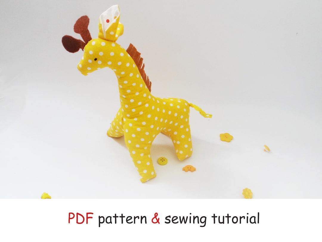 DIY Giraffe Sewing Pattern PDF | Easy Wild Animal Model | Digital ...