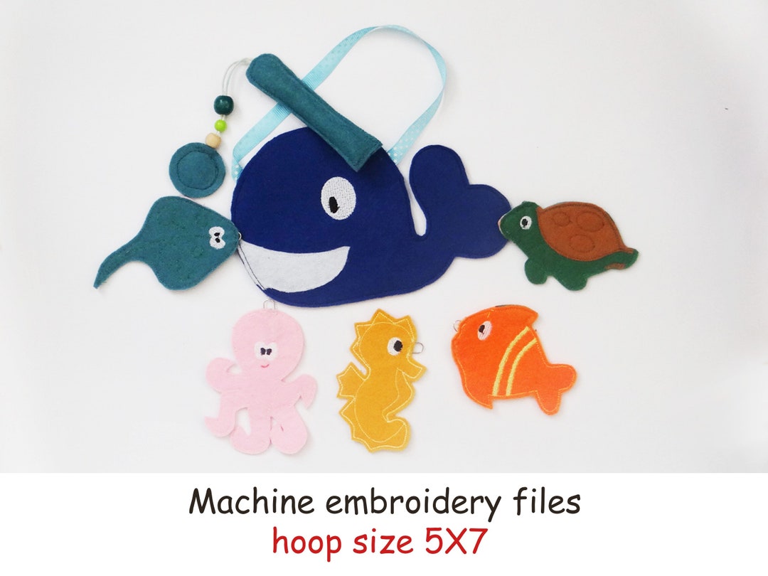 ITH Magnetic Fish Game - Felt Sea Creatures, Fine Motor Skills, Easy ...