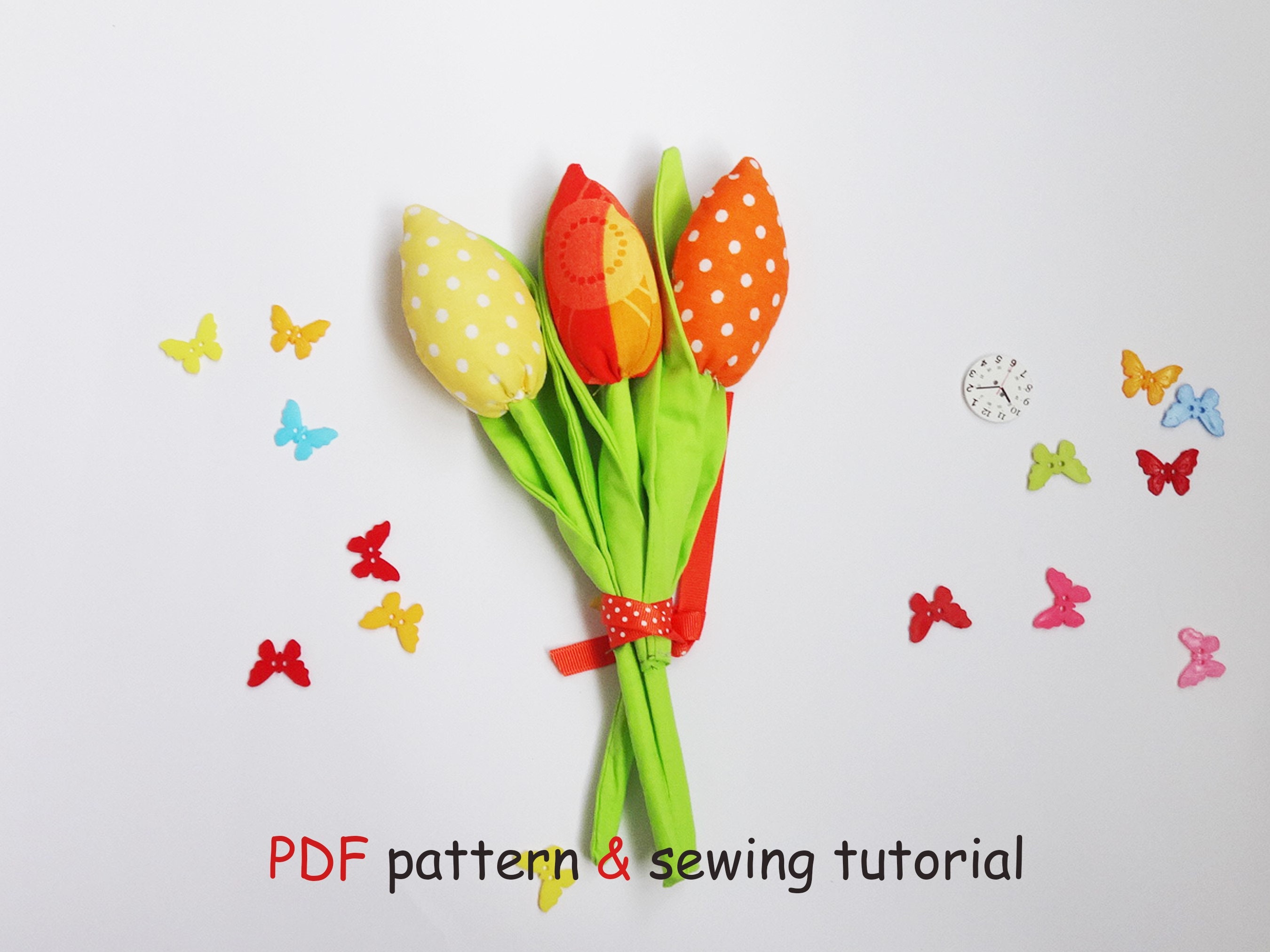 DIY Tulip Sewing Template - Etsy