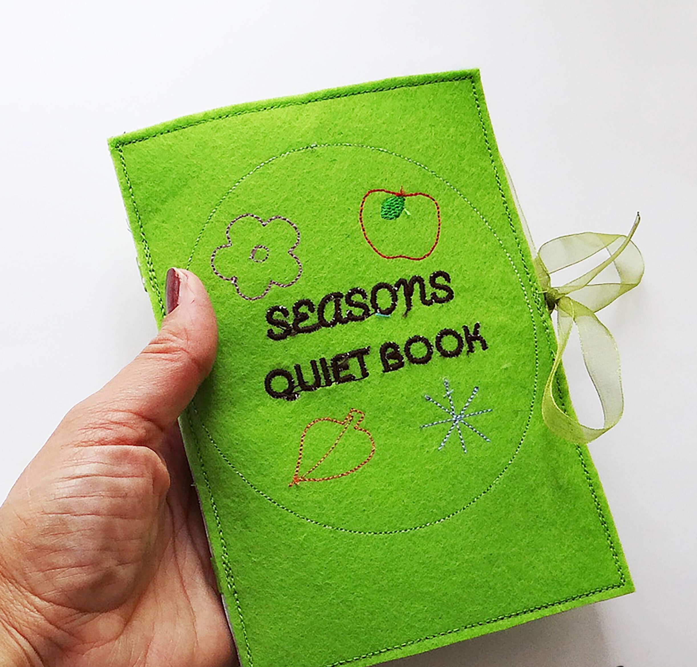 Machine Embroidery Seasons Quiet Book: Felt Montessori (digital ...