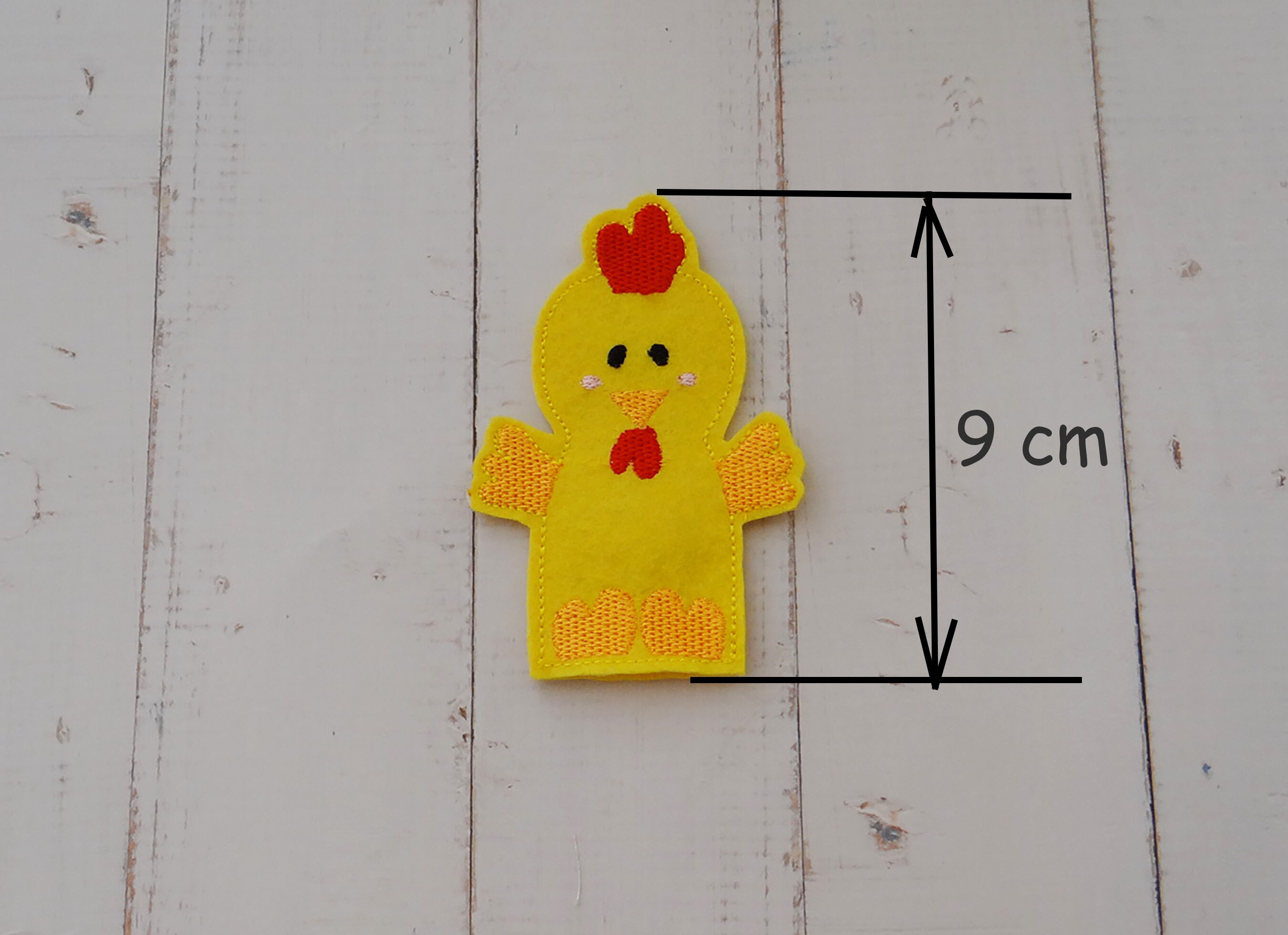 In the Hoop Easy Chicken Felt Finger Puppet Embroidery Design, Chicken ...
