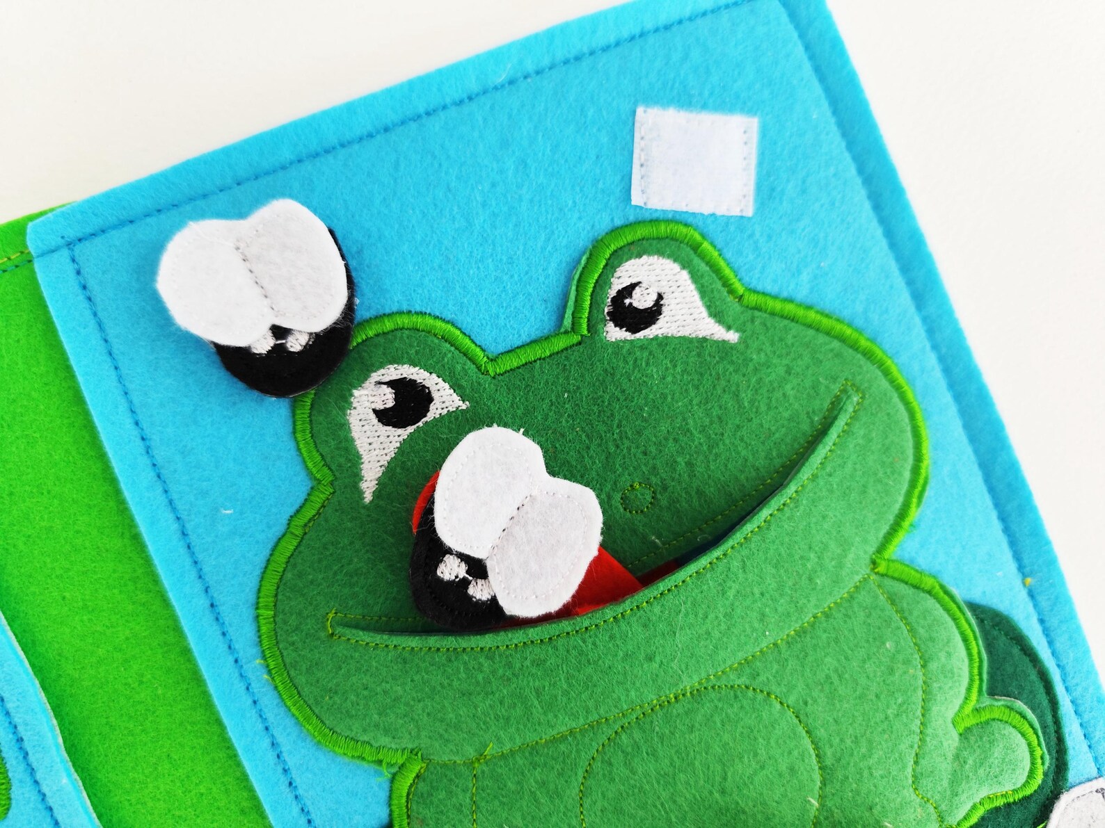 Frog Quiet Book Page: ITH Machine Embroidery Design (5x7 Hoop) (PDF ...